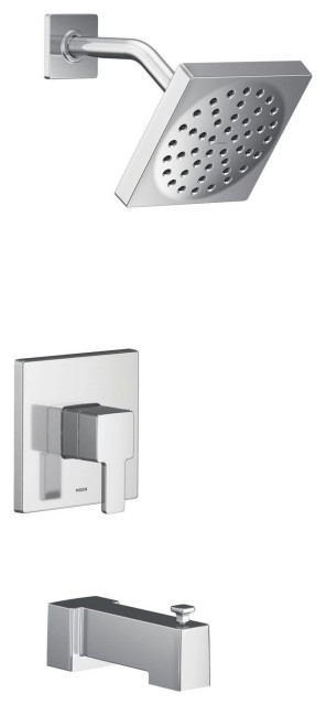 Moen UTS2713EP 90 Degree Tub and Shower Trim Package With 1.75 GPM ...