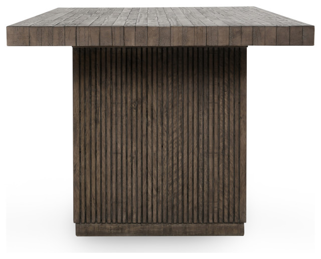 Ollie 82" Dining Table, Brown - Rustic - Dining Tables - by Kosas | Houzz