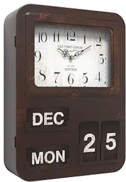 Etro Calendar Wall Clock with Hidden Safe., Battery Operated ...