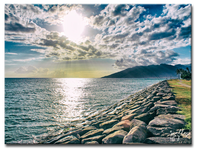 Break Open The Sky' Canvas Art Print, 12"x16" - Beach Style - Prints ...