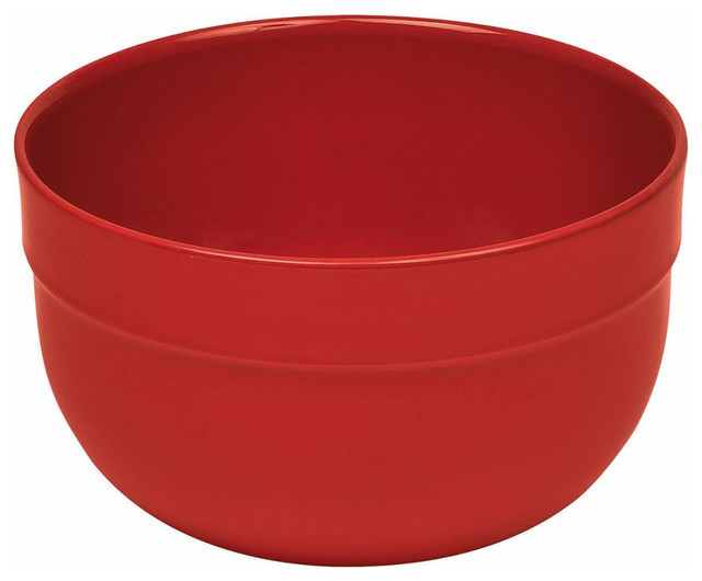 Emile Henry Burgundy Ceramic 3.3 Quart Medium Mixing Bowl ...