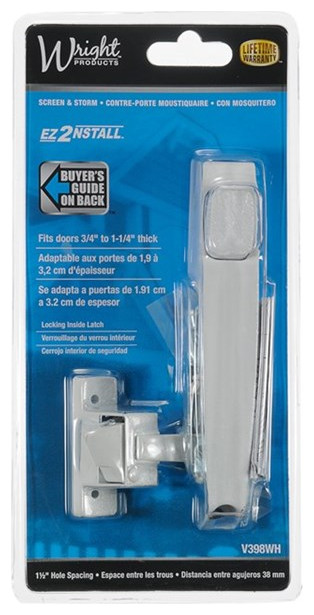 Wright Products™ V398WH Tie-Down Push Button Latch, 1-1/2" Hole Spacing ...