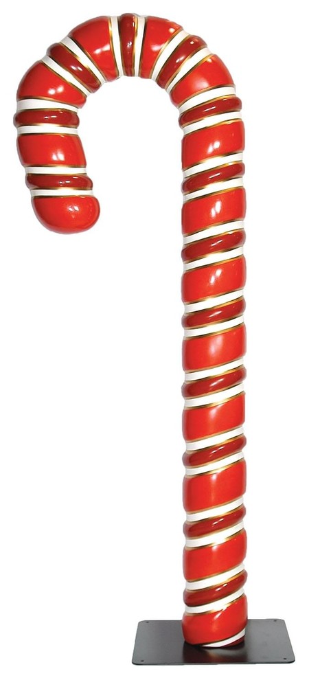 Giant Fiberglass Candy Cane including Base - Contemporary - Holiday ...