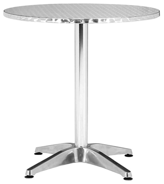 Christabel Round Table Aluminum - Contemporary - Outdoor Dining Tables ...