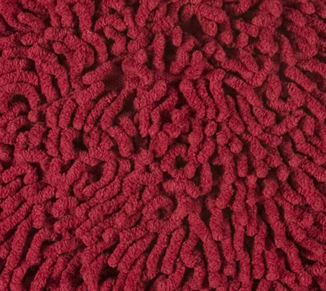 Red Boho Textured Modern Down Throw Pillow - Contemporary - Decorative ...