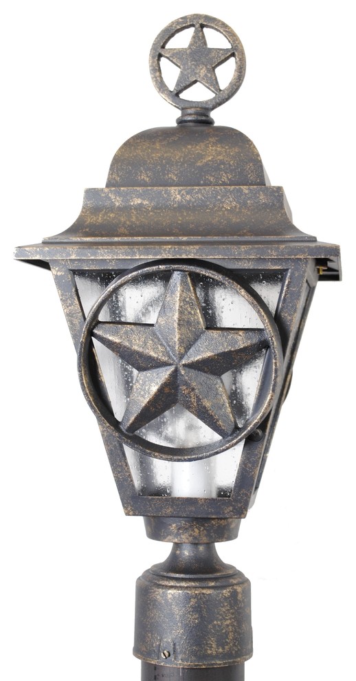 Americana Lone Star Post Mount - Outdoor Wall Lights And Sconces - by ...