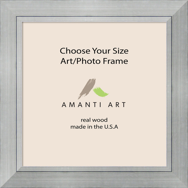 Art/Photo Frame, Choose Your Custom Size, Romano Silver: 26x26 to 26x47 ...