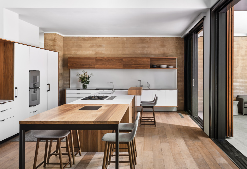 Rammed Earth - Contemporary - Kitchen - San Francisco - by TRG ...