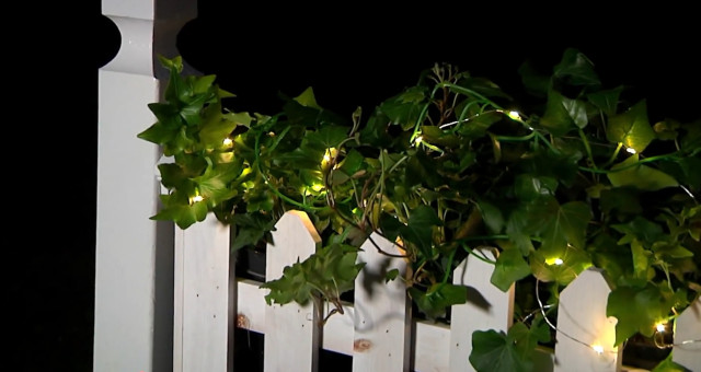 Set of 2 Ivy Vines With Fairy Lights - Contemporary - Garden Statues ...
