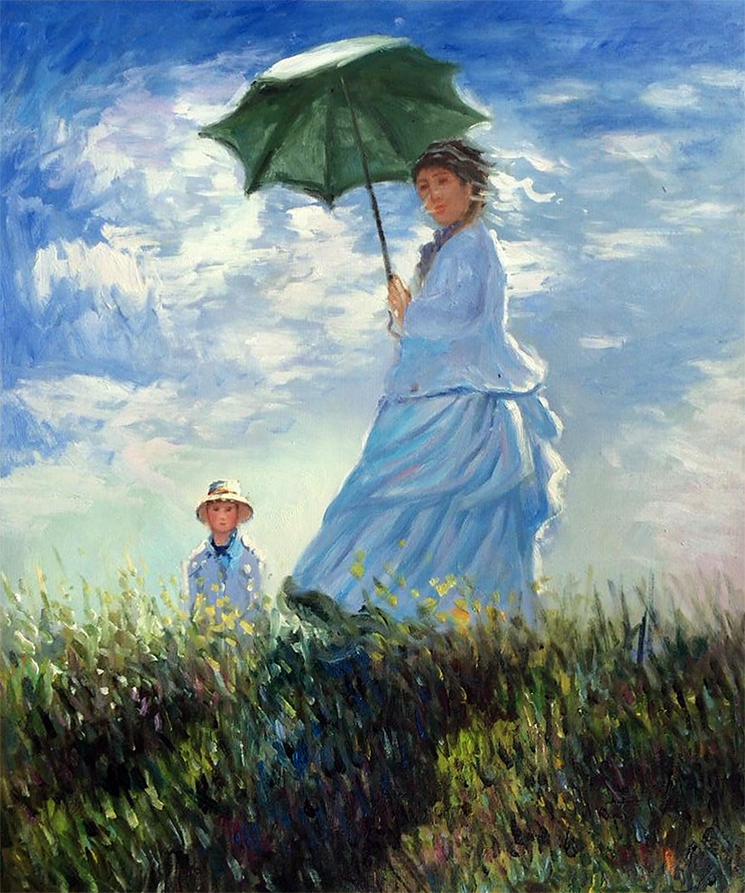 Madame Monet and Her Son - Traditional - Paintings - by overstockArt ...