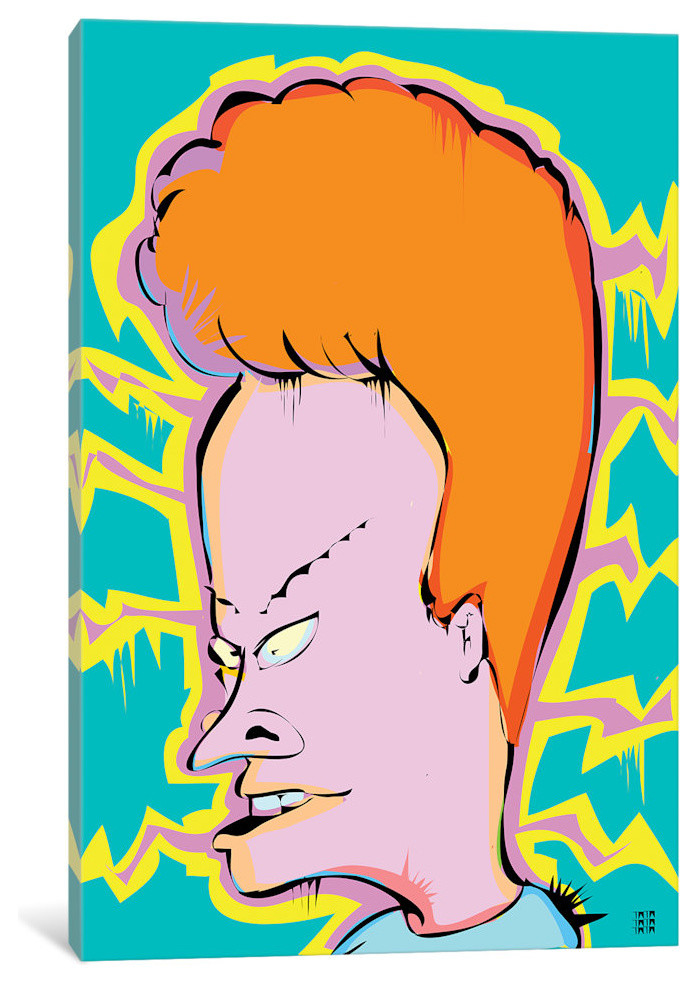 "Beavis" by TECHNODROME1, Canvas Print, 18x12x1.5" - Contemporary ...