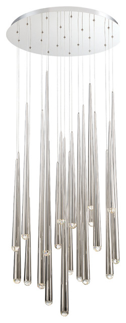 Modern Forms Cascade LED Chandelier PD-41721R-PN - Modern - Chandeliers ...