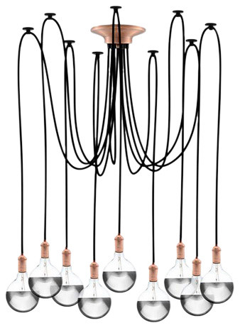 Unique Copper Chandelier - Contemporary - Chandeliers - by Hangout ...