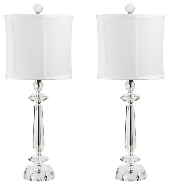 25.5" Genuine Crystal Table Lamps, Set of 2 - Traditional - Lamp Sets ...