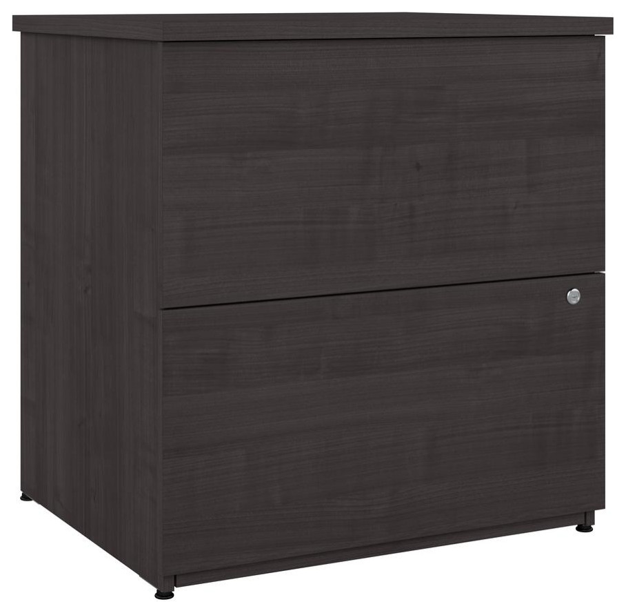 BESTAR Universel 28W Standard 2 Drawer Lateral File Cabinet in charcoal ...