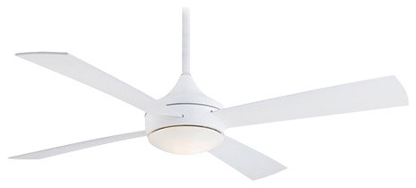 Minka Aire F523-WHF Ceiling Fan Aluma Wet Flat White - Transitional ...