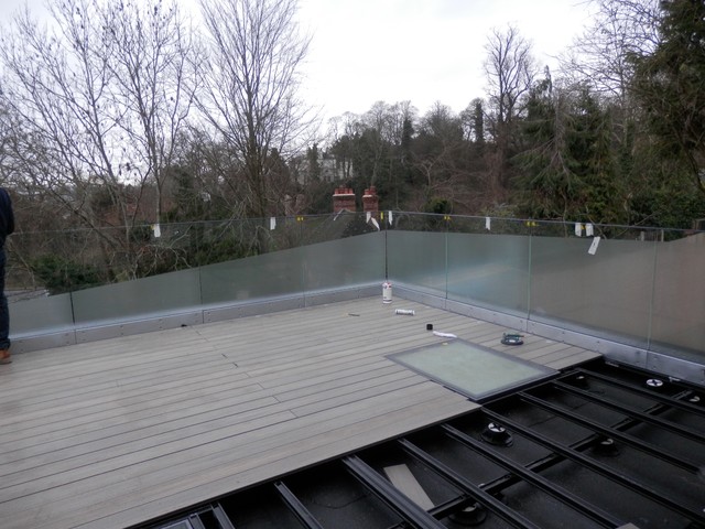 Composite Decking Rooftop Balcony Installation - Contemporary - London ...