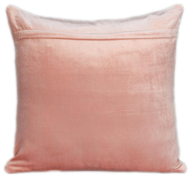 Quilted Pink Velvet Throw Pillow - Contemporary - Decorative Pillows ...