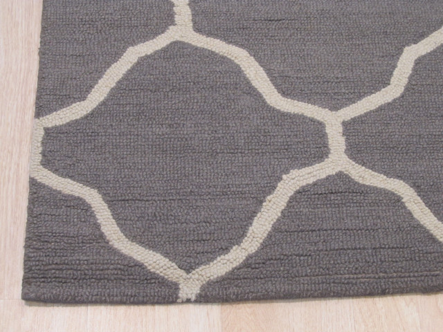 Gray Traditional Trellis Moroccan Area Rug, 5' x 7' - Contemporary ...