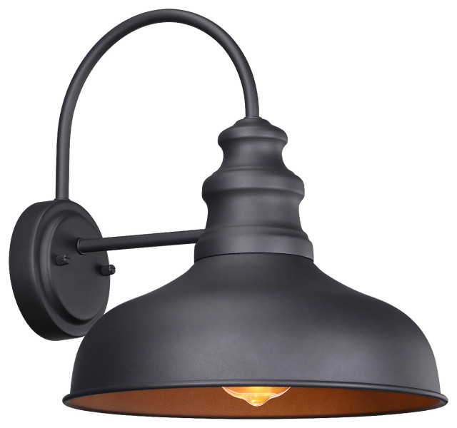 11" Gooseneck Barn Light, Farmhouse Wall Sconce, E26 Base - Farmhouse ...