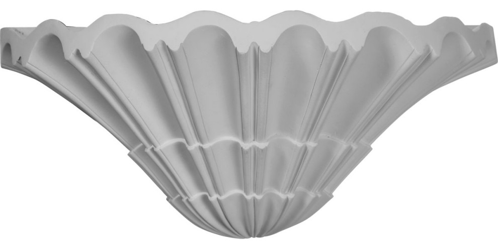 7 1/2"W x 8"D x 16 1/8"H, Sea Shell Sconce - Beach Style - Wall Sconces ...