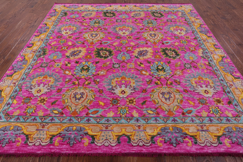 10' Square Hand Knotted William Morris Wool Rug - Q15597, 9' 9" X 10' 0 ...