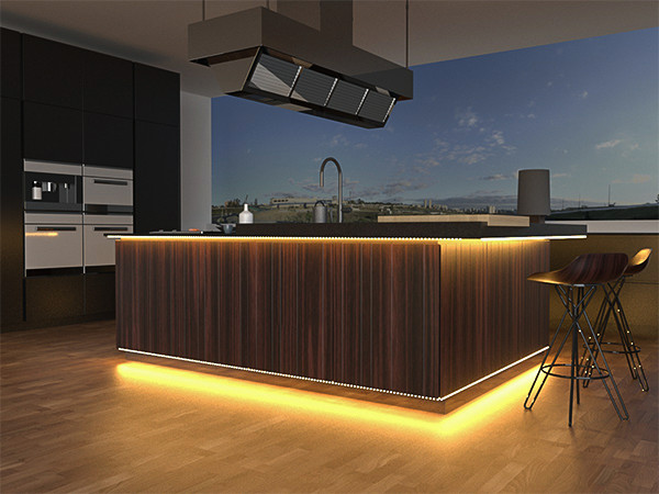 Island floor LED strip lights | Houzz Forum