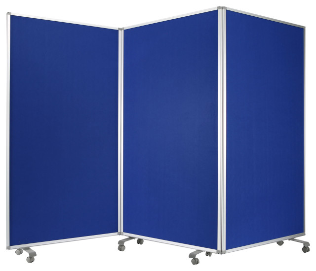 Benzara BM205792 Accordion Style Fabric Upholstered 3 Panel Room ...