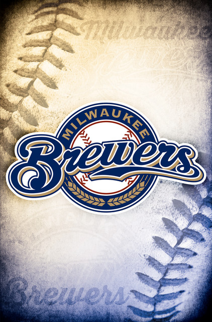 Milwaukee Brewers Logo Poster, 22.375"x34" - Contemporary - Prints And ...
