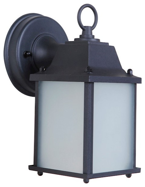 Craftmade Coach Lights 1 Light LED Outdoor Lantern, Matte Black ...