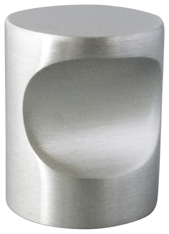 Cylindrical Furniture Knob With Notched Pull, Oil Rubbed Bronze ...