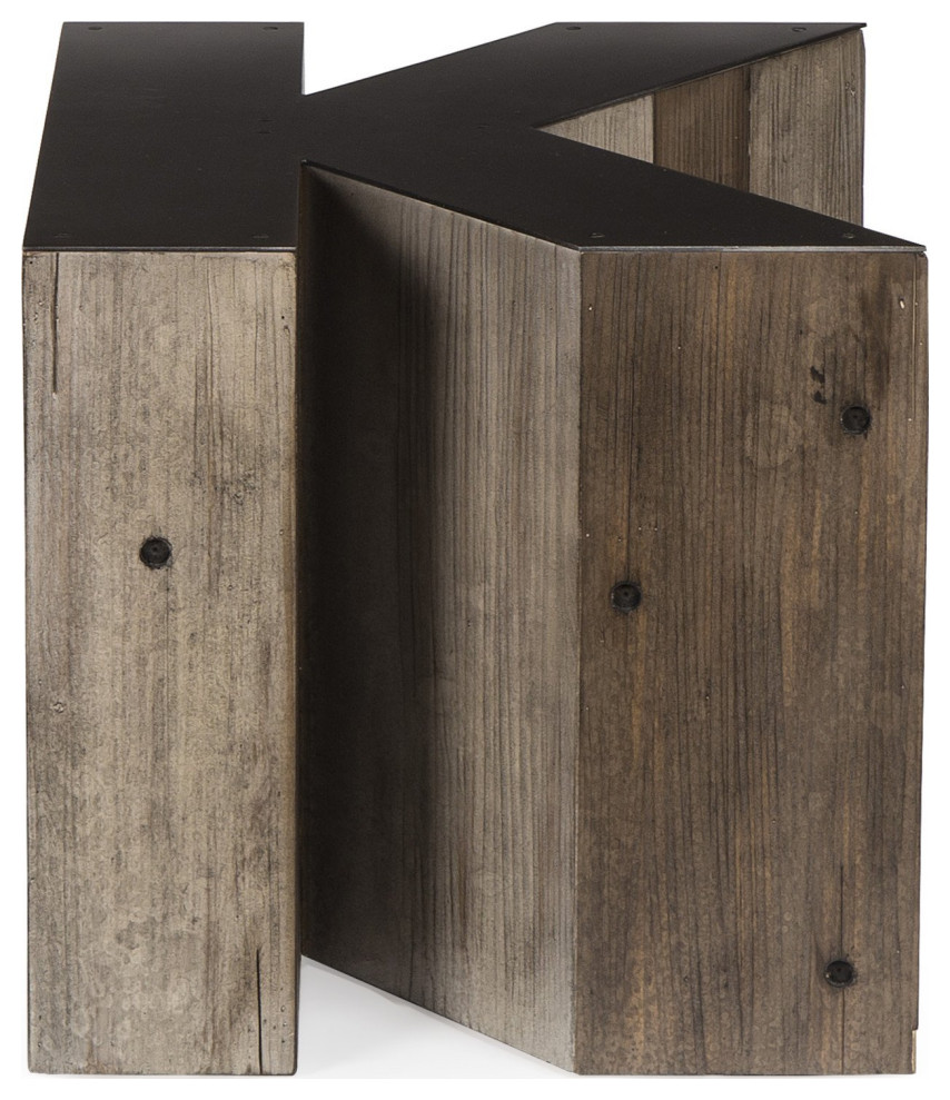 K Letter Side Table - Rustic - Side Tables And End Tables - by V.S.D ...