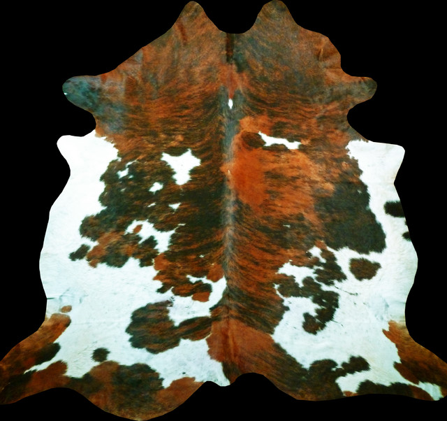 Tri-Color Exotic Brindle Extra Large Brazilian Cowhide - Southwestern ...