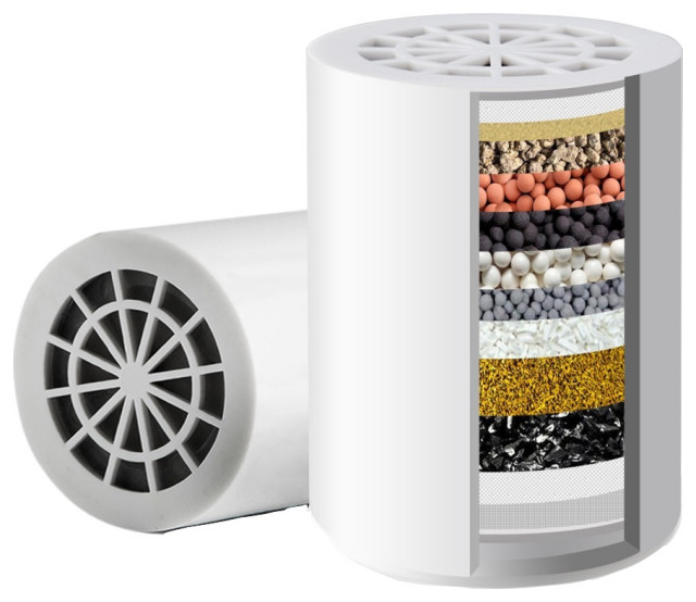 iSpring 15-Stage High Output Universal Shower Filter Replacement ...