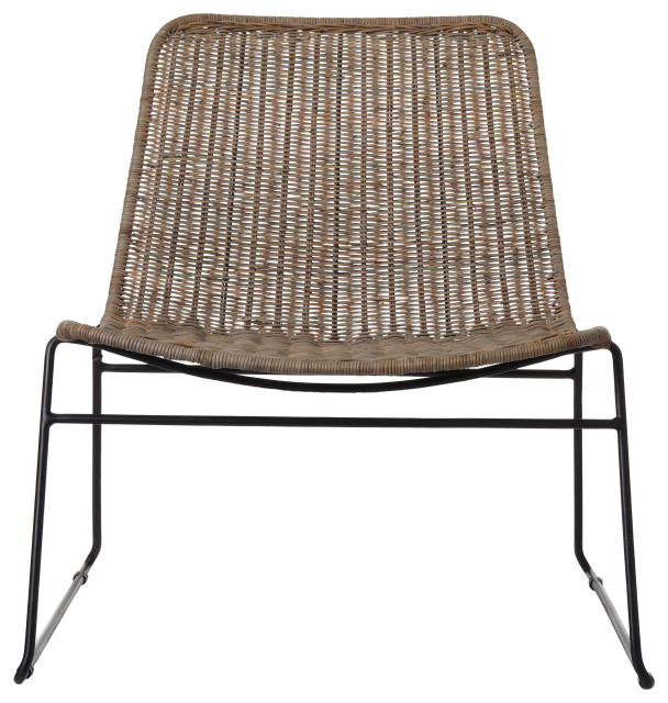 Larsen Rattan Lounge Chair - Tropical - Outdoor Lounge Chairs - by ...