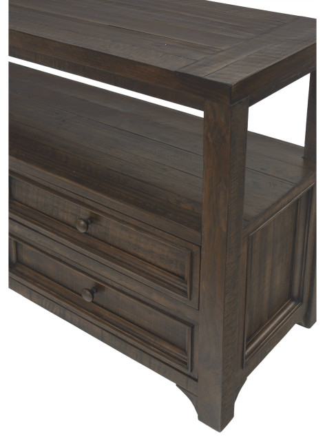 Classic Console Table, Pine Wood Construction With 4 Framed Drawers ...