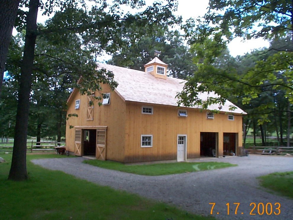 Gable Style Pole Barns - Traditional - New York - by PINE RIDGE POLE ...