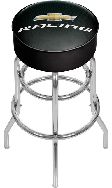 Chevrolet Padded Swivel Bar Stool, Chevy Racing - Contemporary - Bar ...