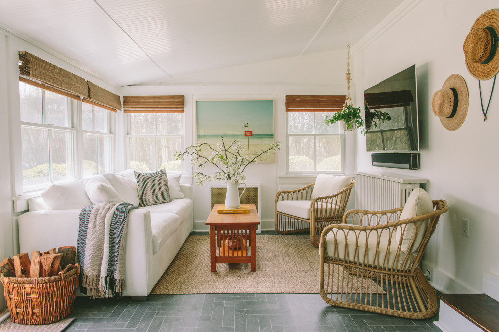 Hamptons Bungalow - Beach Style - Sunroom - New York - by Anderson ...