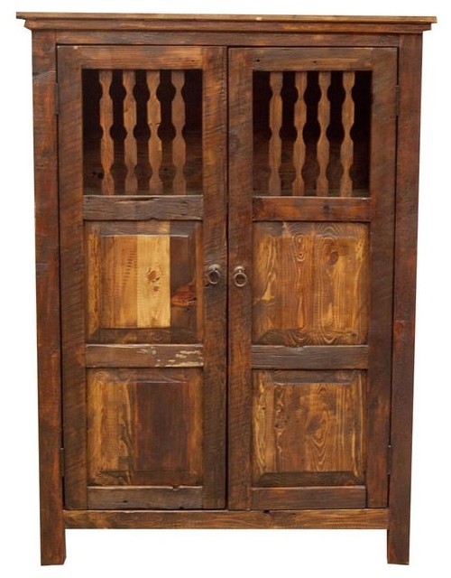 Rustic Linen Cabinet or Wine Rack 215743, 48"x22"x80" - Rustic - Wine And Bar Cabinets - by ...