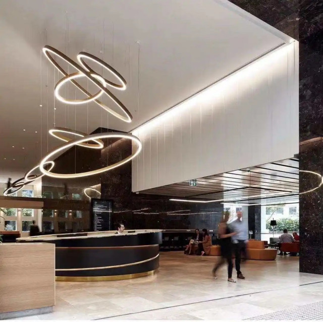 Akari Swirl Rings LED Chandelier Pendant Light - Modern - Chandeliers ...