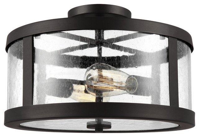 Murray Feiss Harrow Two Light Semi-Flush Mount SF341ORB - Transitional ...