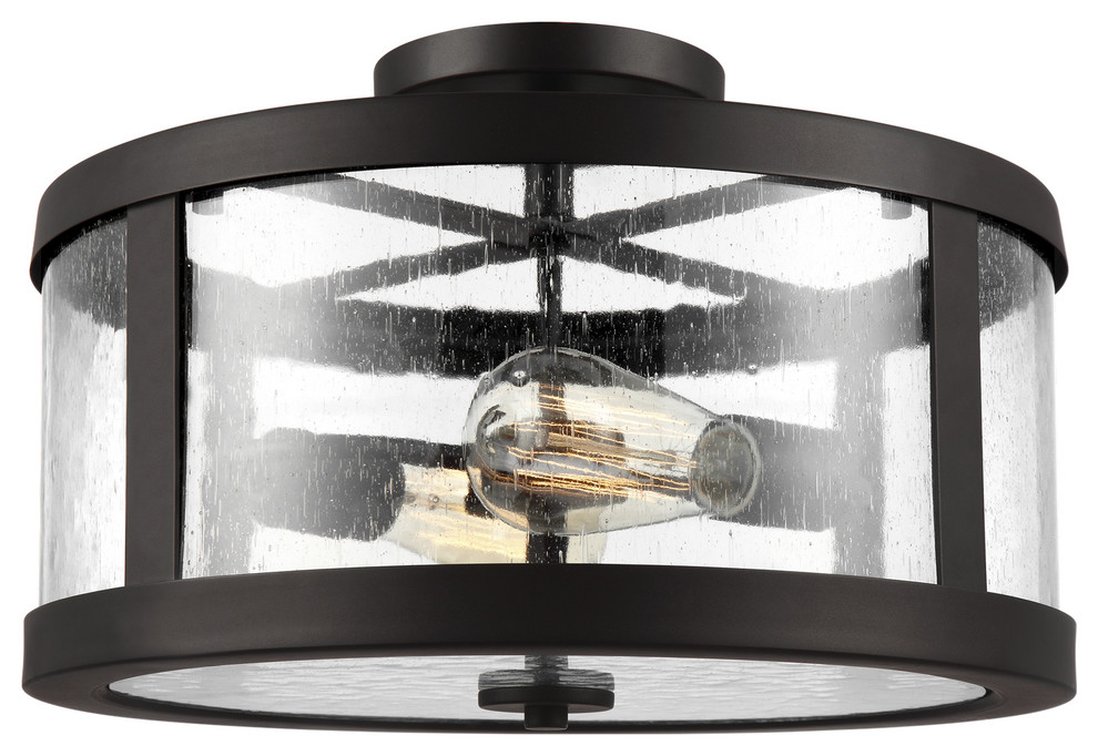 Murray Feiss Harrow Two Light Semi-Flush Mount SF341ORB - Transitional ...
