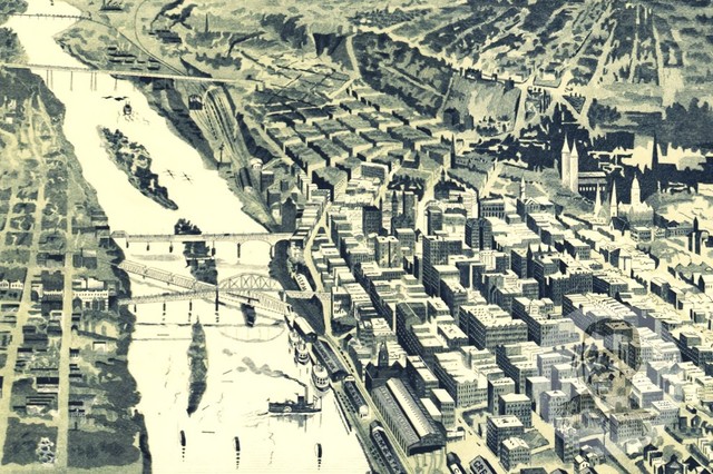 Old Map of St. Paul Minnesota 1890, Vintage Map Art Print, 12"x18 ...