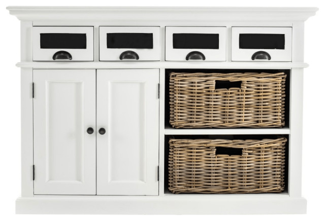 Modern Farmhouse Kitchen Buffet Server - Transitional - Buffets And ...