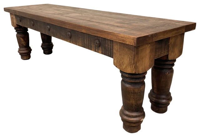 Oasis Wooden Bench - Rustic - Accent And Storage Benches - by Pina ...