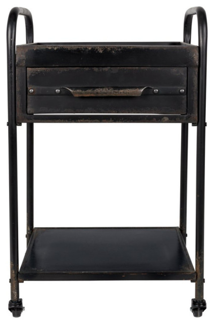 Black Rustic Trolley, DF Vigo - Industrial - Kitchen Islands And ...