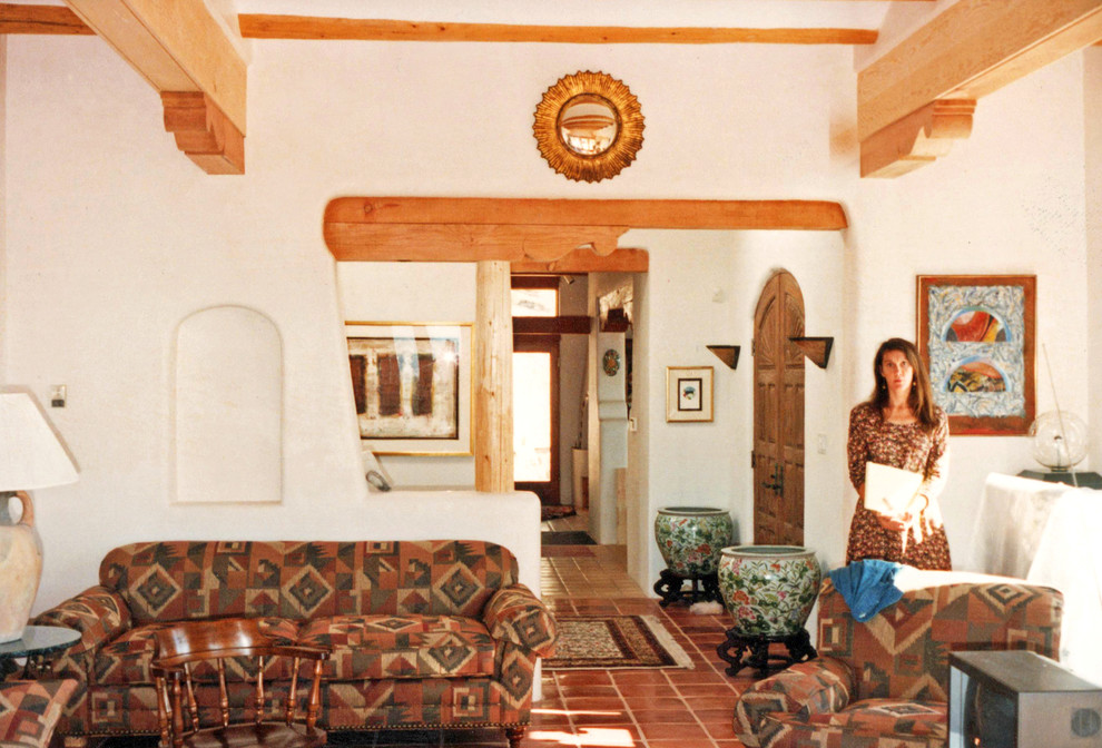 Traditional Pueblo Style Passive Solar Adobe Residence - Southwestern ...