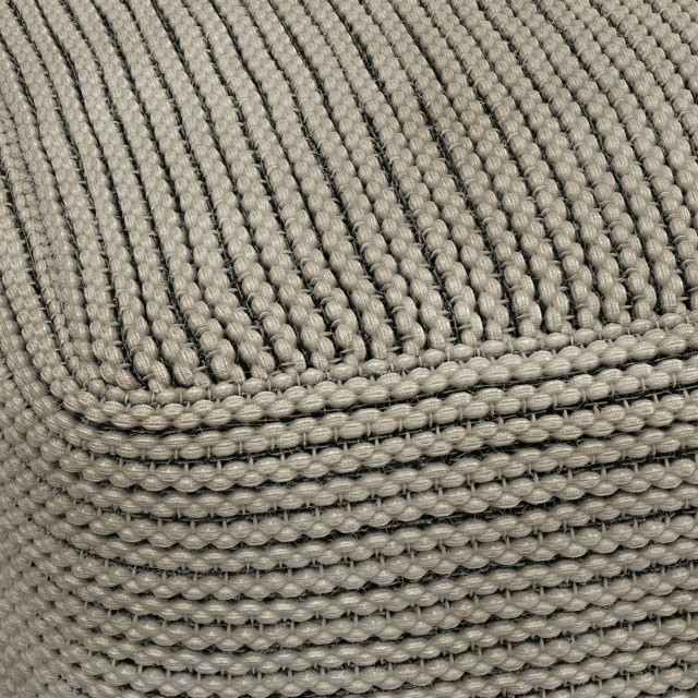 Eastmont Outdoor/Indoor Pouf, Cream Polystyrene Filling - Scandinavian - Floor Pillows And Poufs ...