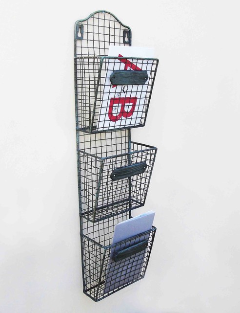 Wire Wall Rack - Industrial - Magazine Racks - north west - by The Den ...
